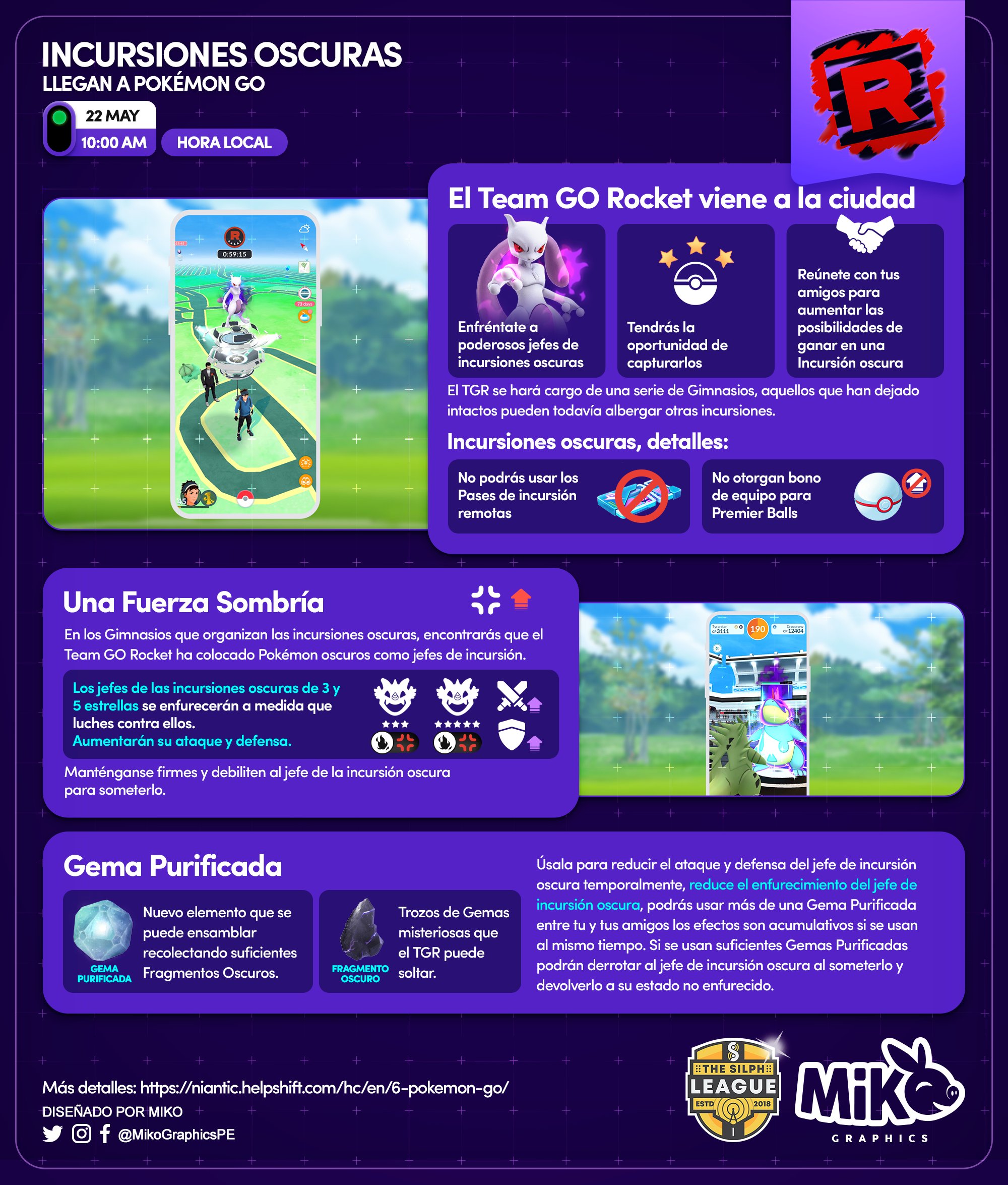 ¡Llegan a Pokémon GO las incursiones oscuras! | Mediavida