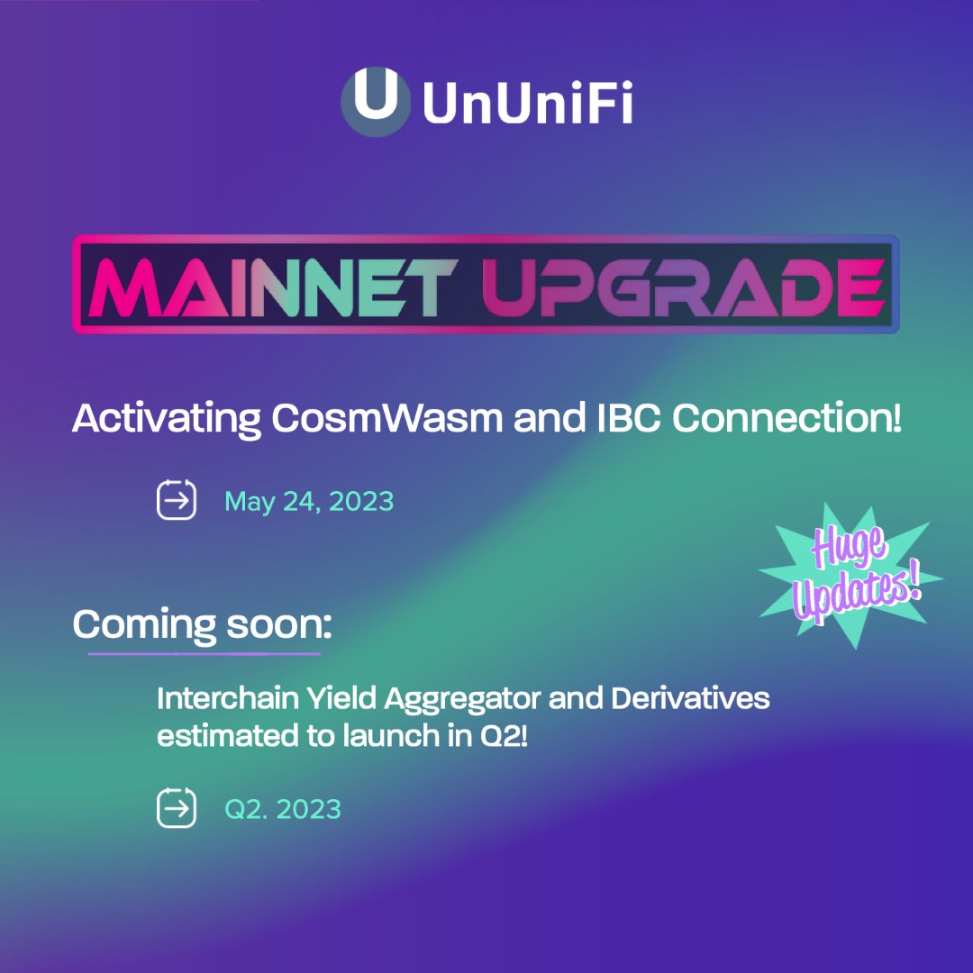 UnUniFi Protocol on Twitter: "UPGRADE SUCCESSFUL🚀 Surprise, we’ve finished a day early! (due to ...