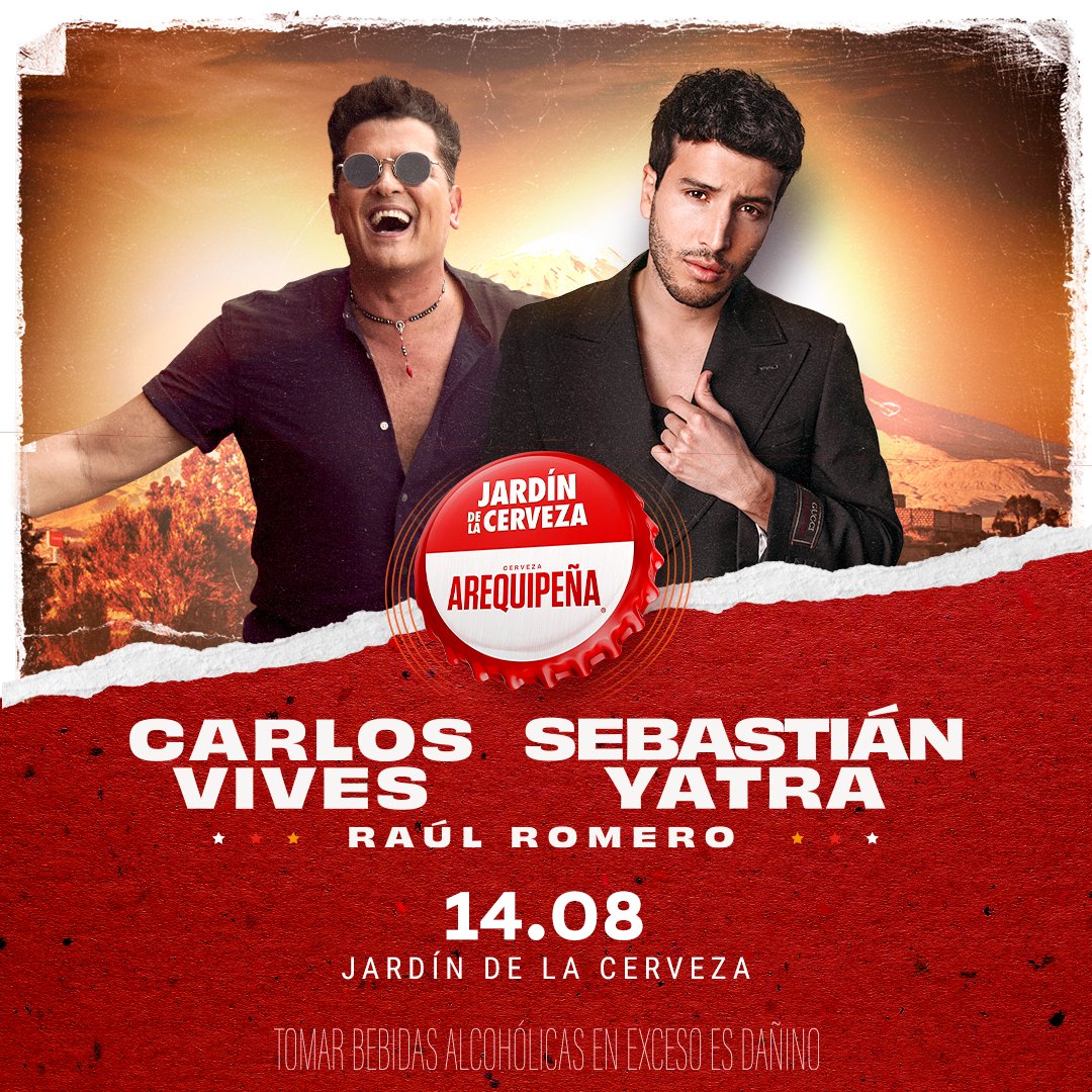 Teleticket on Twitter: "📣 #Arequipa ¡Tus favoritos en concierto! 🎶🎉🇨🇴 Este 14 de agosto llega ...