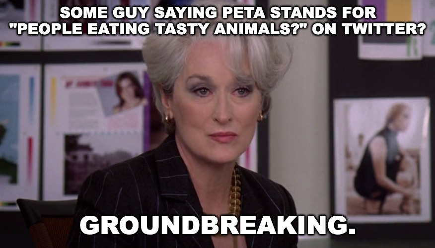 PETA on Twitter: "How original 🙄 https://peta.vg/3nlw"