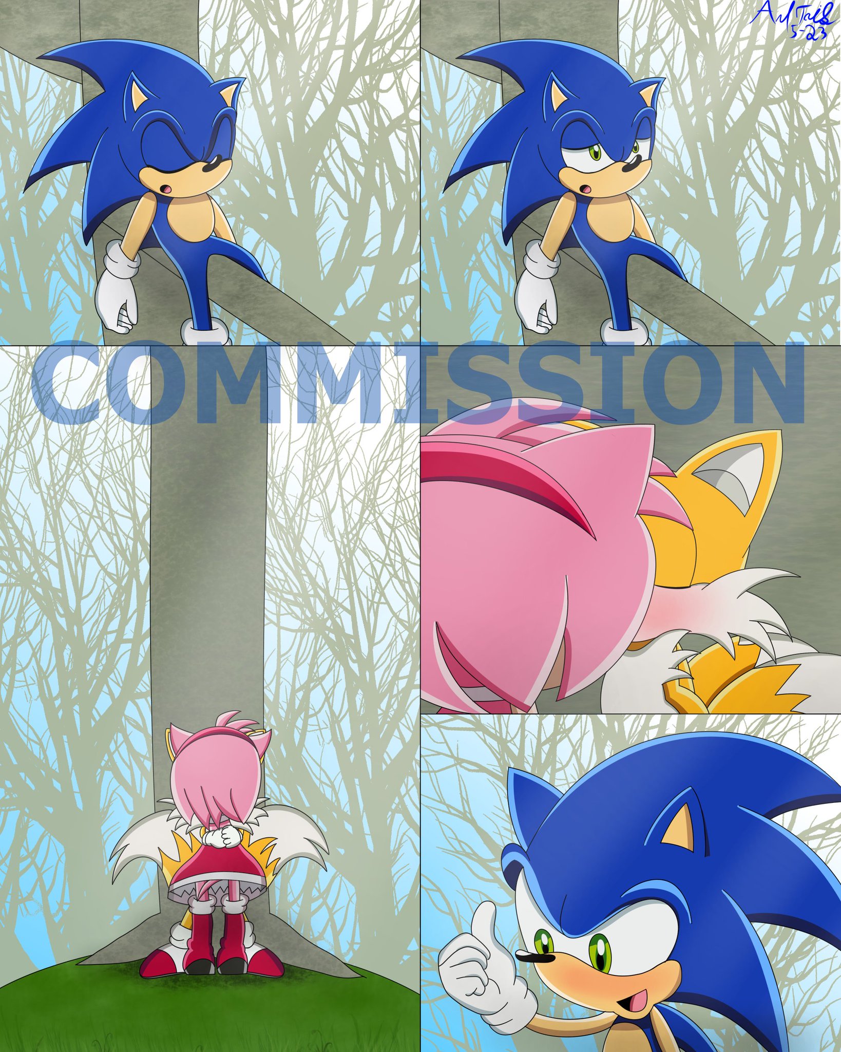 AndTailsArt (Commission Slots: 2/3 Open) on Twitter: "While taking a nap, #Sonic heard a ...