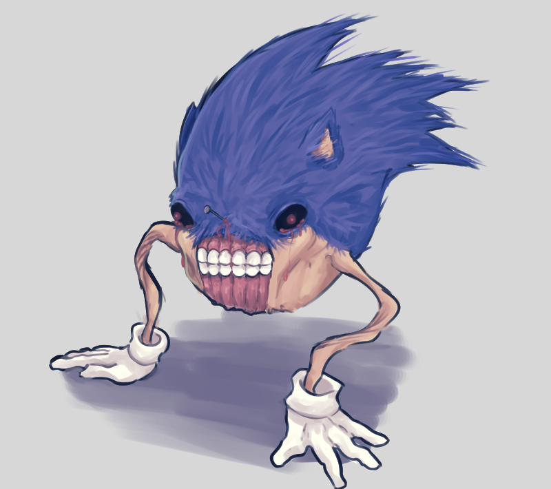 ソニック 「normal sonic fanart from the depths of m」|i'm the bat guy 🦇のイラスト