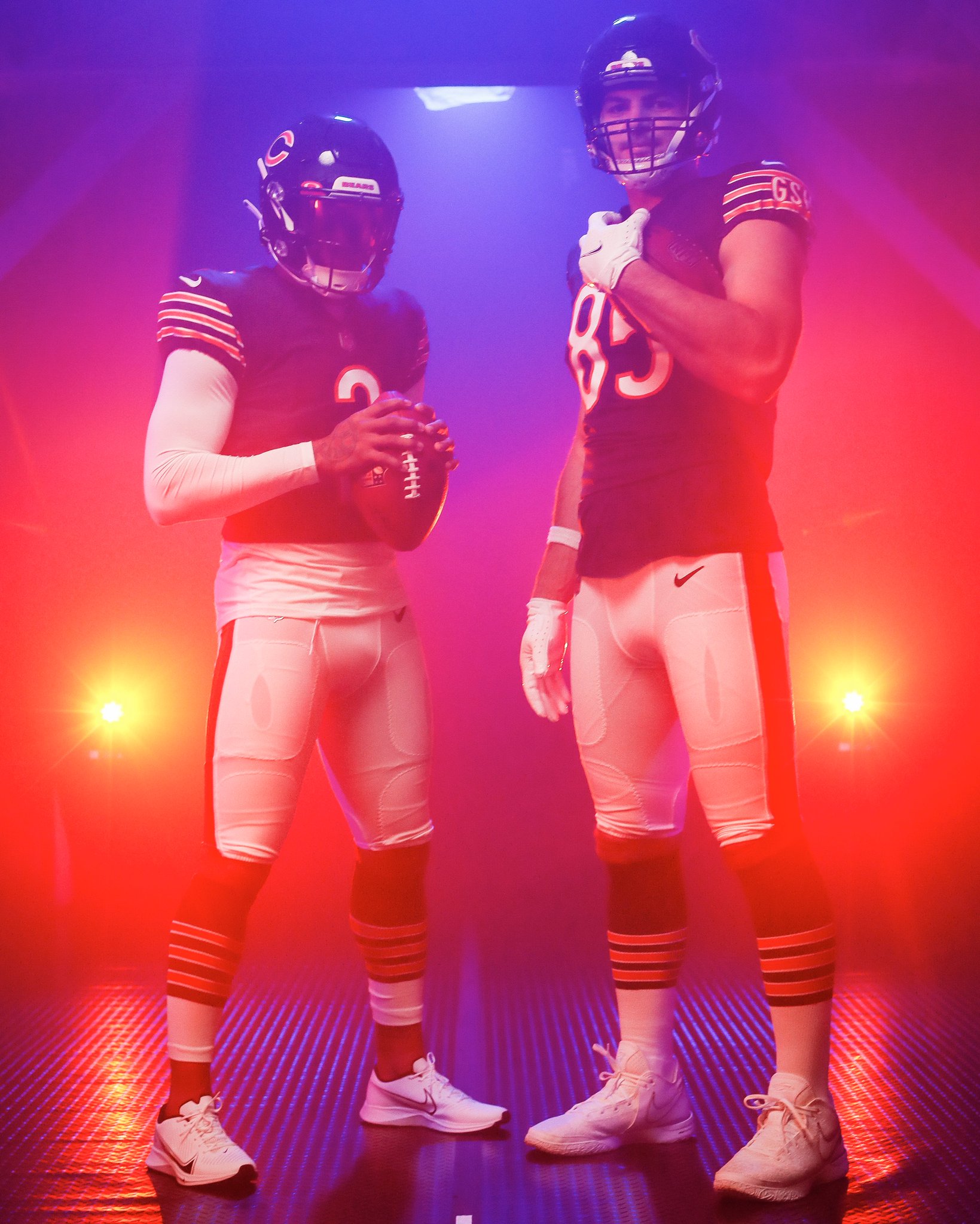 Pink Chicago Bears Helmet