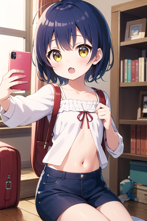 BlueRabbit on Twitter: "マヤちゃん「おなか出ちゃった。撮り直し。」"