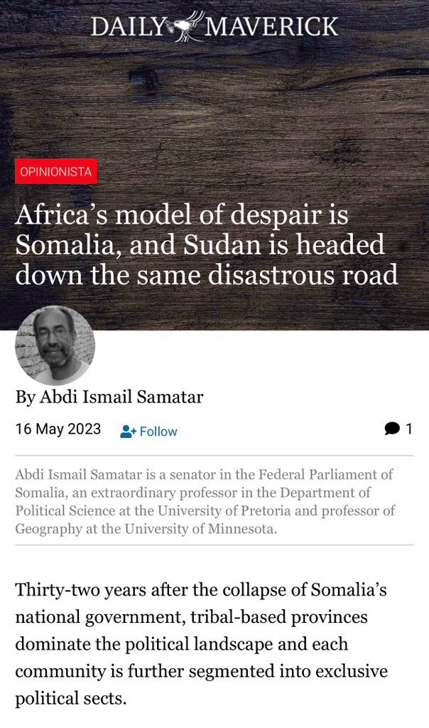 Adam Aw Hirsi, PhD on Twitter: "The renowned Somali professor Abdi Ismail Samatar is also a ...