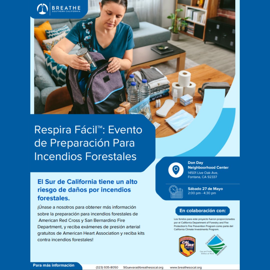 City of Fontana on Twitter: "Attend the Free Wildfire Preparedness Event on Sat, May 27, 2023 ...