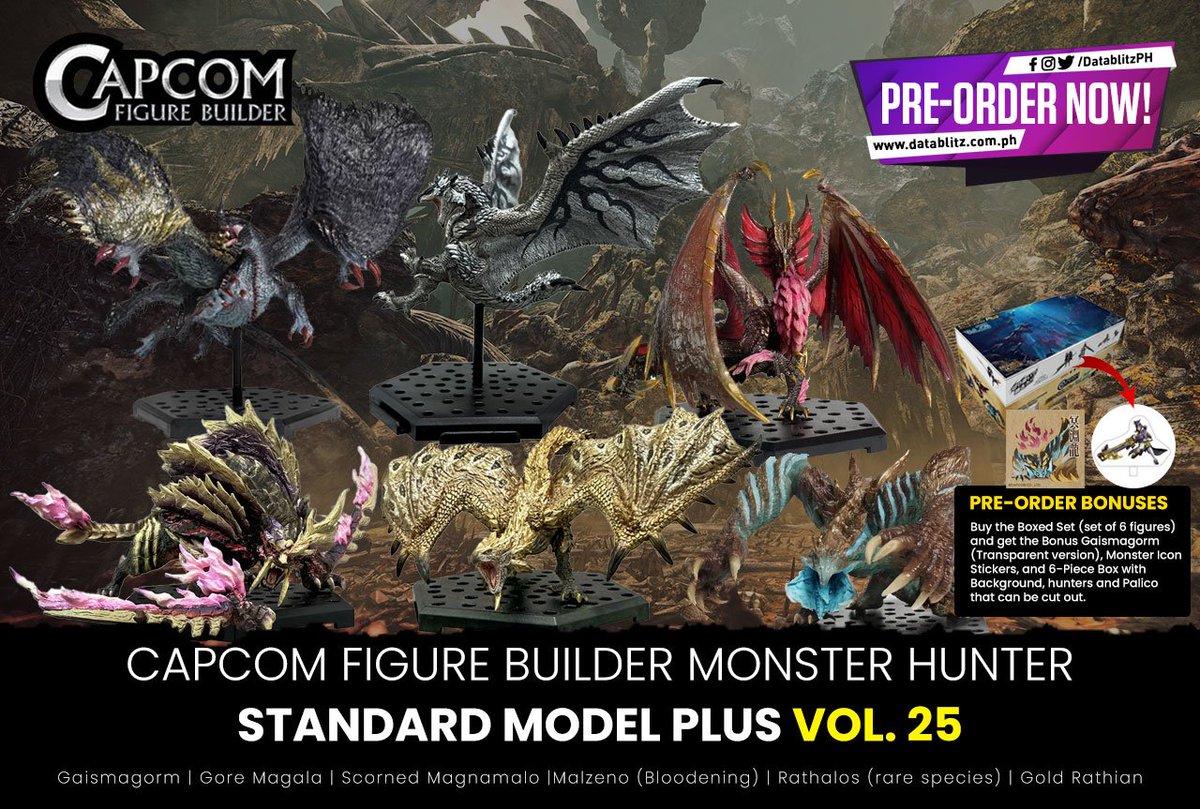 DataBlitz on Twitter: "TAME YOUR FAVORITE MONSTER! 📷 Pre-orders for Capcom Figure Builder MH ...