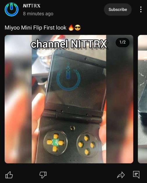 Retro Handhelds on Twitter: "Miyoo Mini Flip is coming along! Source: Nittrix (same as previous ...