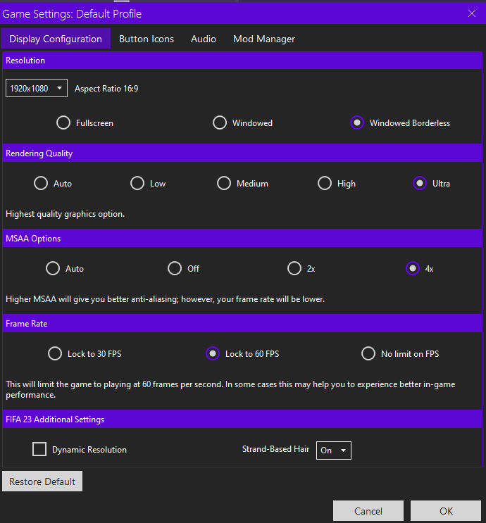 FIFA Editor Tool on Twitter: "Another added feature is support for the 2 new settings in FIFA 23"