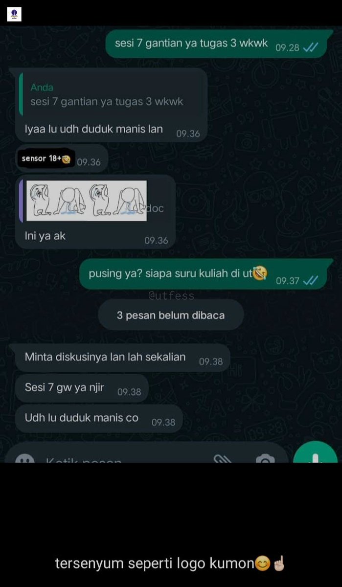 UT FESS on Twitter: "UT! Sorry klo sensitive tapi gw perhatiin dia kan save anak jurusan ya ...