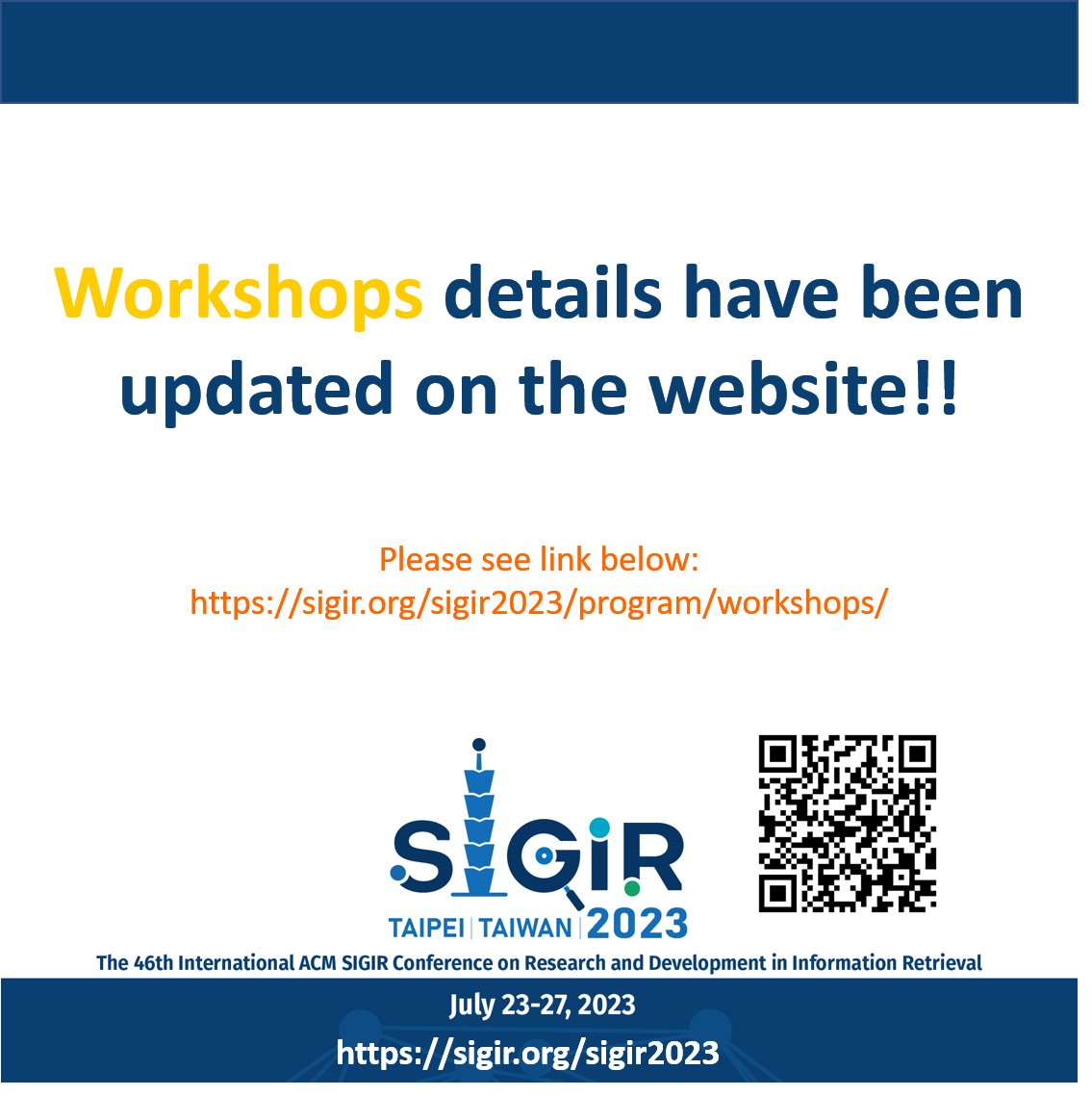 SIGIR 2023 (@SIGIRConf) / Twitter