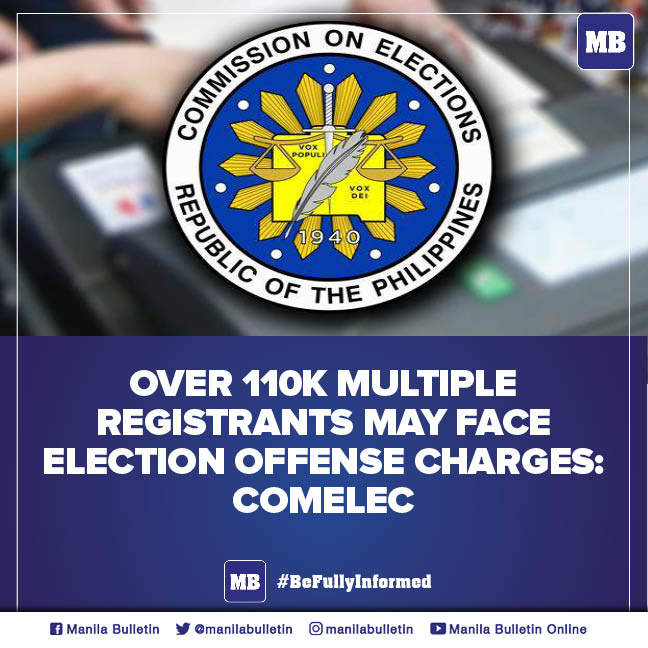 Manila Bulletin News on Twitter: "A total of 118,178 individuals may face election offense ...