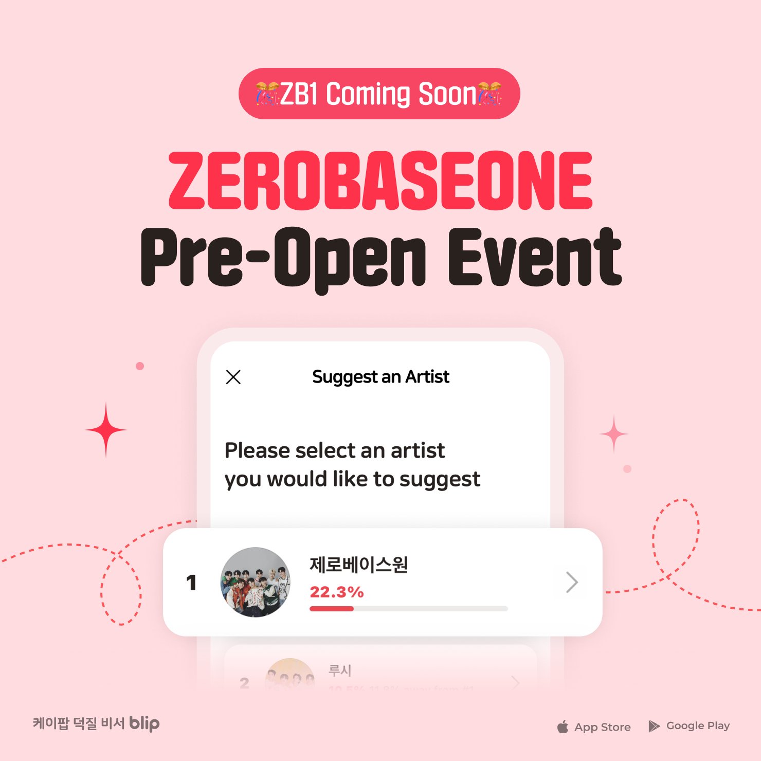 ZB1 CHART DATA ⁰⁻¹ on Twitter: "( @ZB1_official ) was the most requested artist in blip app and ...