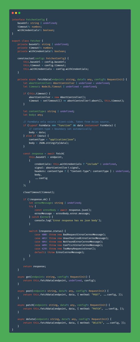 Coding In Flow On Twitter Im Trying To Create My Own Fetch Wrapper Since Nextjs 134 Doesnt 5646