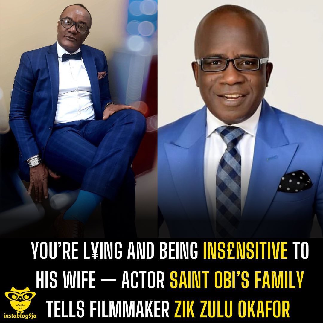 Instablog9ja on Twitter: "You’re l¥ing and being ins£nsitive to his wife — Actor Saint Obi’s ...