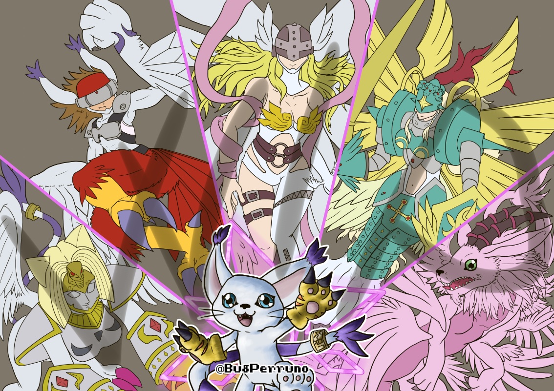 Digimon Gatomon Evolution