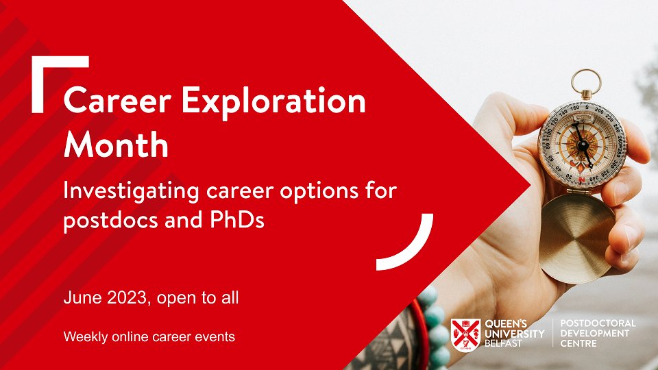 Postdoctoral Development Centre at Queen's on Twitter: "In June we are organising 'Career ...