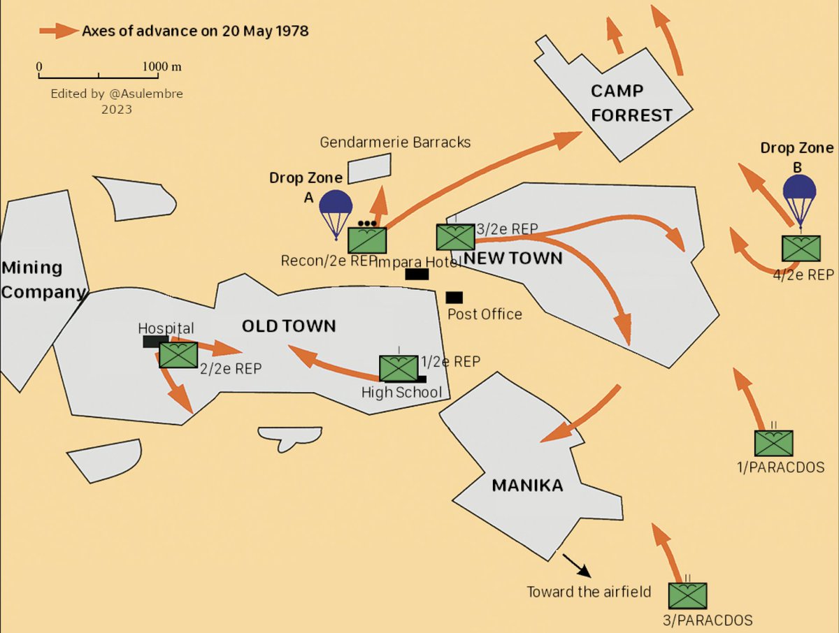 ORBAT of French forces during Operation Bonite in 1978. Credit to ...