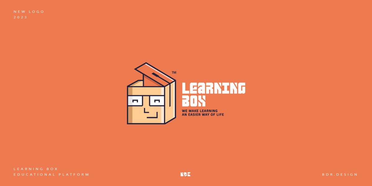 illustrator sa on Twitter: "RT @0AhmedBadr: لله الحمد ️ Logo " Learning Box " 🤩🎓📦 منصة تعليمية ...