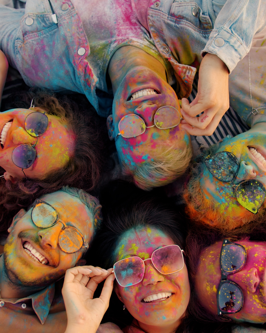 Holi Festival Memory Drawing