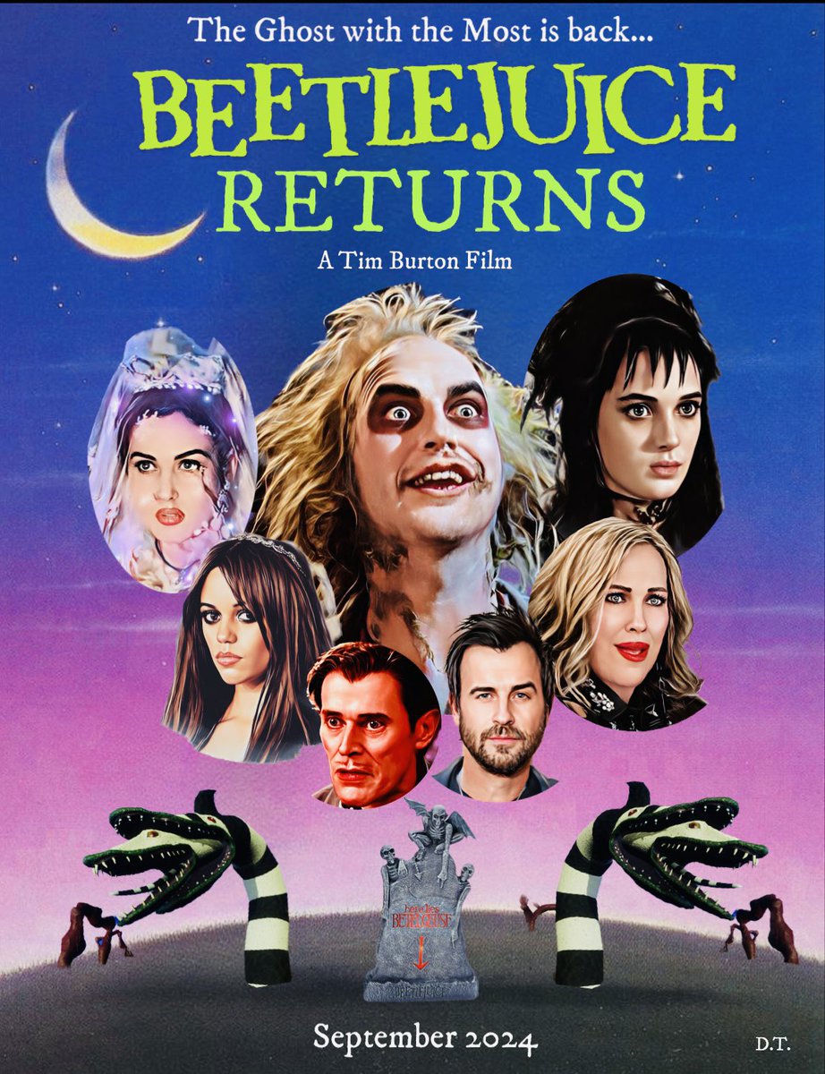 Dom Solo on Twitter: "Slightly different #Beetlejuice2 concept poster. #Beetlejuice #timburton # ...