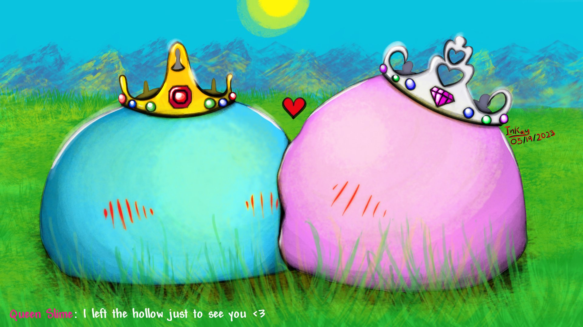Terraria King Slime Art