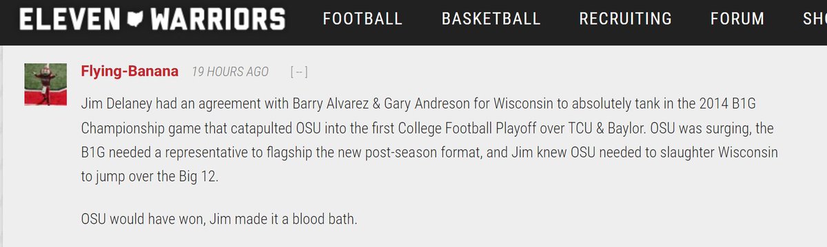 Message Board Geniuses on Twitter: "#Wisconsin intentionally lost the 2014 #B1G Championship ...