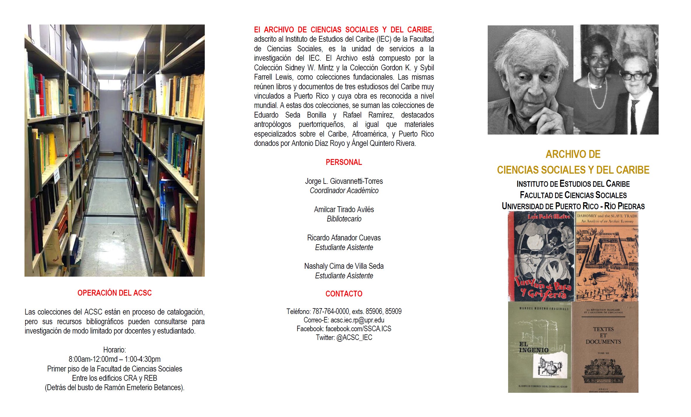 Social Science and Caribbean Archive (@ACSC_IEC) / Twitter