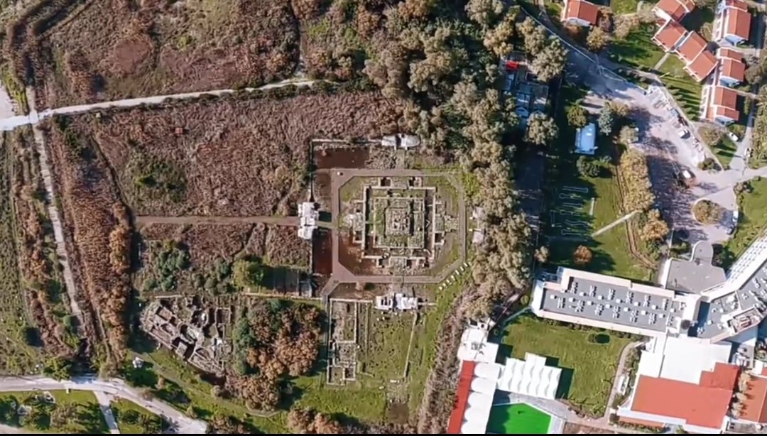 Statues of Egyptians Gods guarding the four entrances around a ...