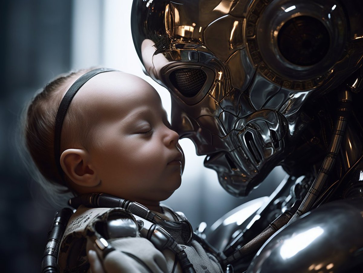 Pandit on Twitter: "Mother bot, so smart, Baby bot, he's off the chart, World domination starts."