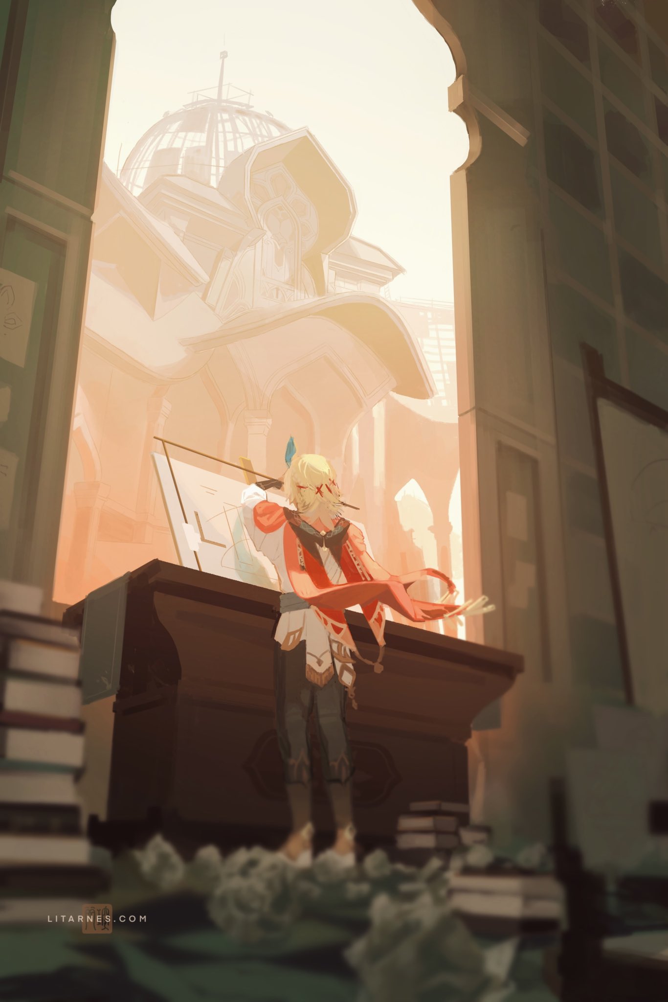 Litarnes @ momocon 511, AKON A3 on Twitter: "“Could I ever do anything better?” Kaveh ( Genshin ...