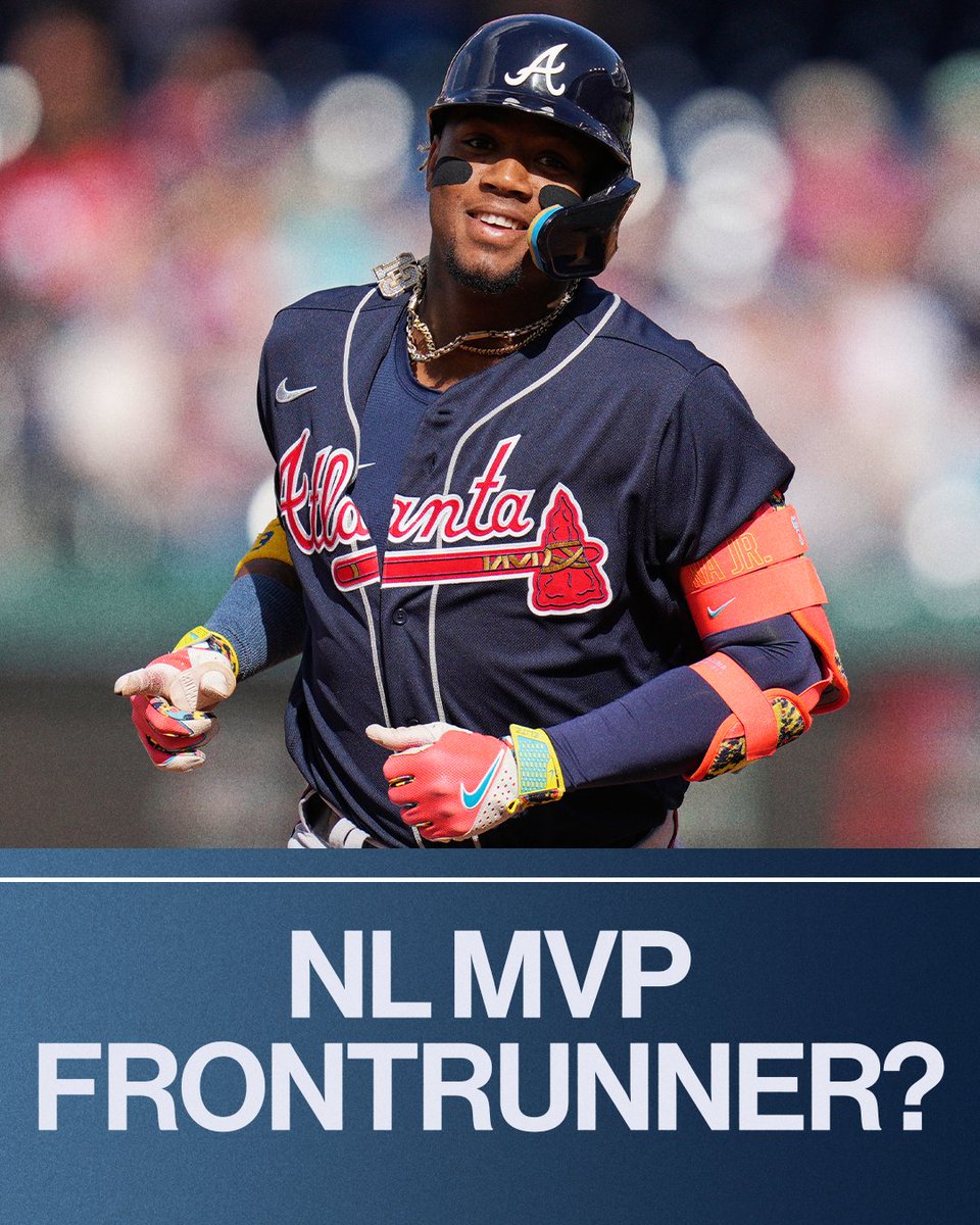 MLB on Twitter: "Ronald Acuña Jr. has been RED hot lately. Is he running away with the NL MVP ...