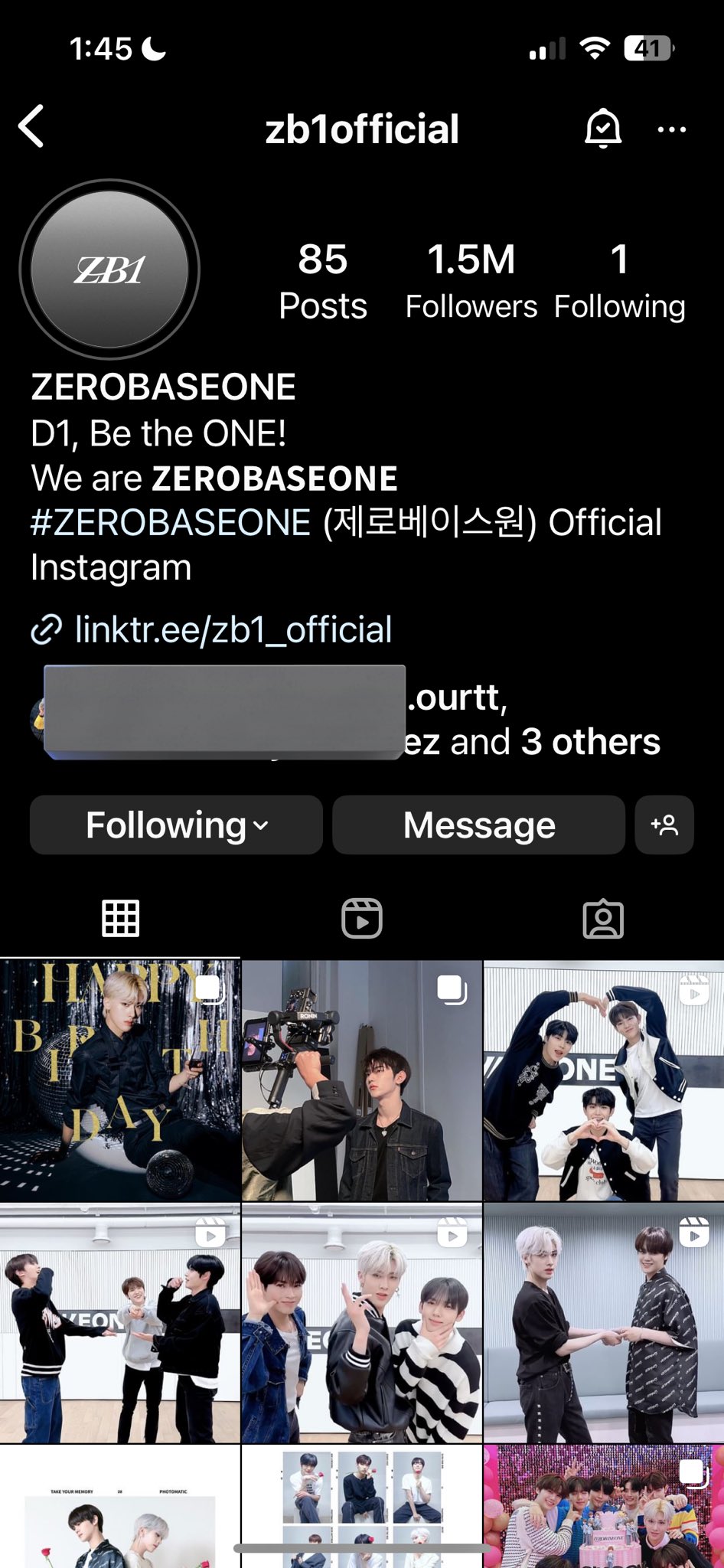 on Twitter: "Just realized the official zb1 instagram account has a linktree in their bio ...