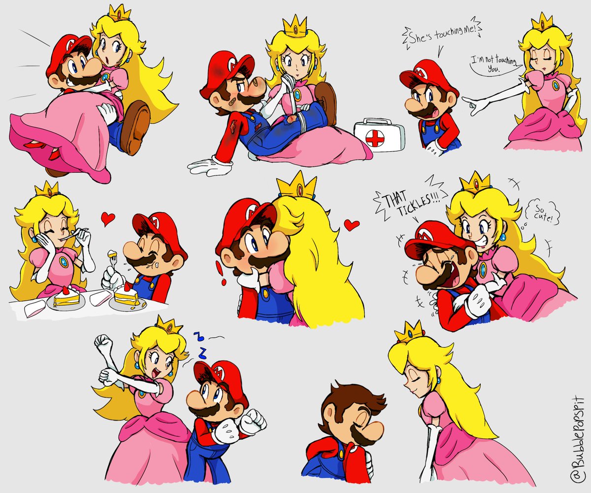 Mario And Peach Making Out