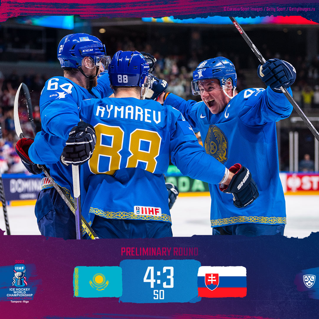 KHL on Twitter: "🇰🇿 Roman Starchenko (1G, 2A), Andrei Shutov (48 saves) help Kazakhstan edge ...