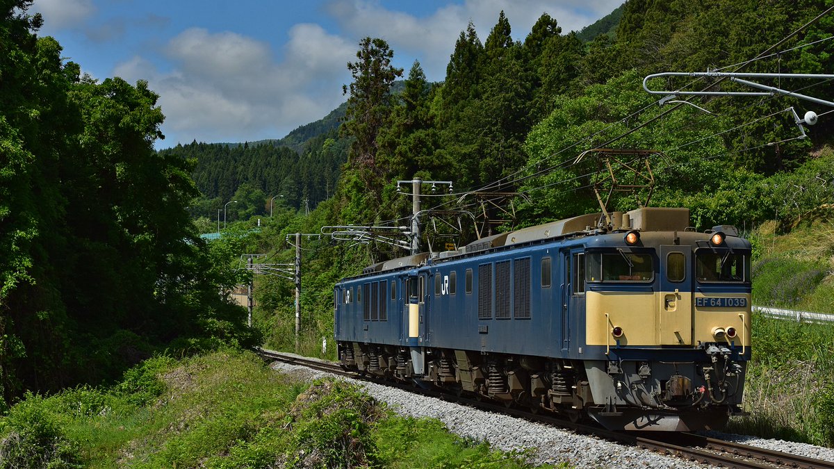 反町（たんまち） on Twitter: "2023.5.20 篠ノ井線 8087レ EF64 1039 + EF64 1044 水鏡最盛期といった感じです。今週末田植えというところも多そうです。"