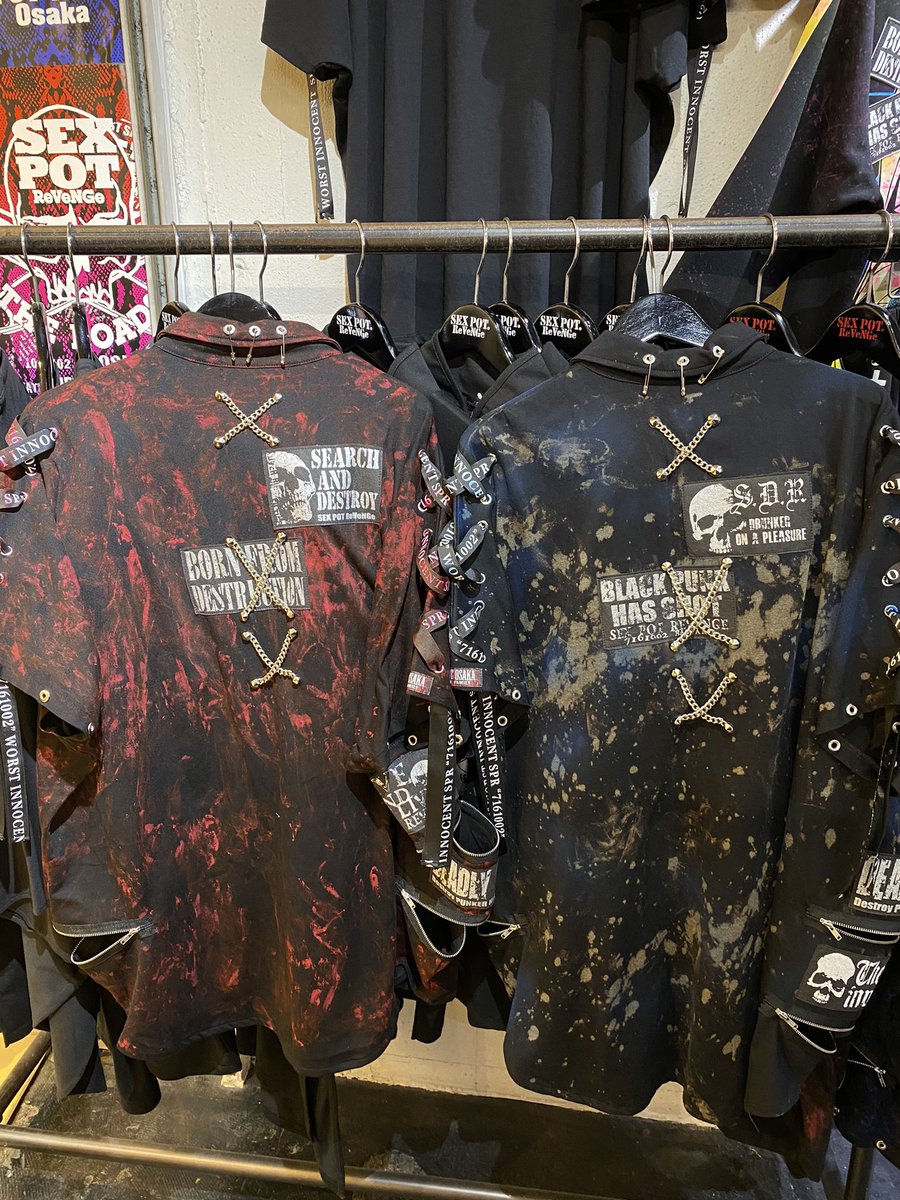 Sex Pot Osaka【スタッフ募集中】 On Twitter Rt Sexpotosaka 🖤大阪限定⚡️custom入荷速報3🖤 大阪店限定⚡️新作カスタム半袖シャツ2点入荷