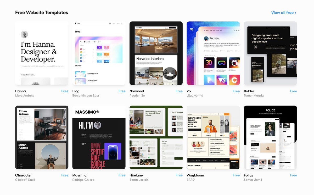 ナリヅカ | Cloudbase Designer on Twitter: "優秀な人ほど使ってるノーコードツール「Framer」 多くの人がWebflow, STUDIOから乗り換えている ...