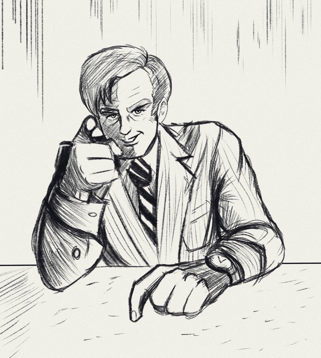 「Saul Goodman Sketch For: @/Oblack_4 」Chakk - COMMS OPENの漫画