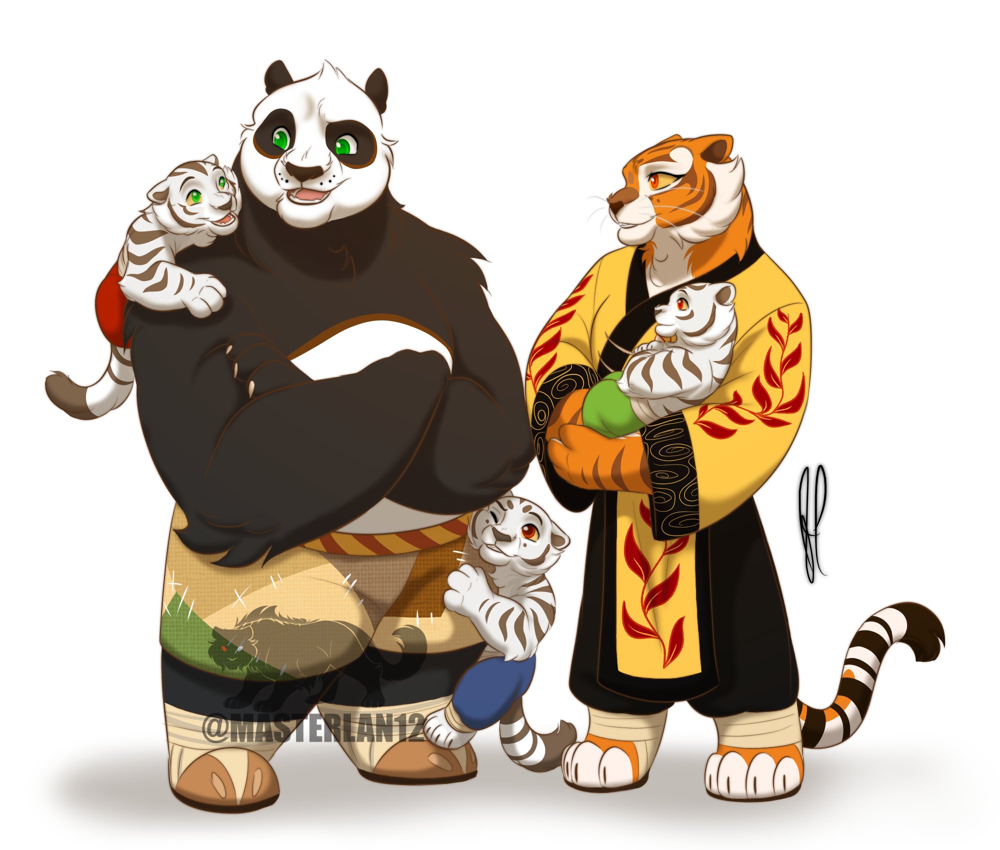 Tigress And Po Family