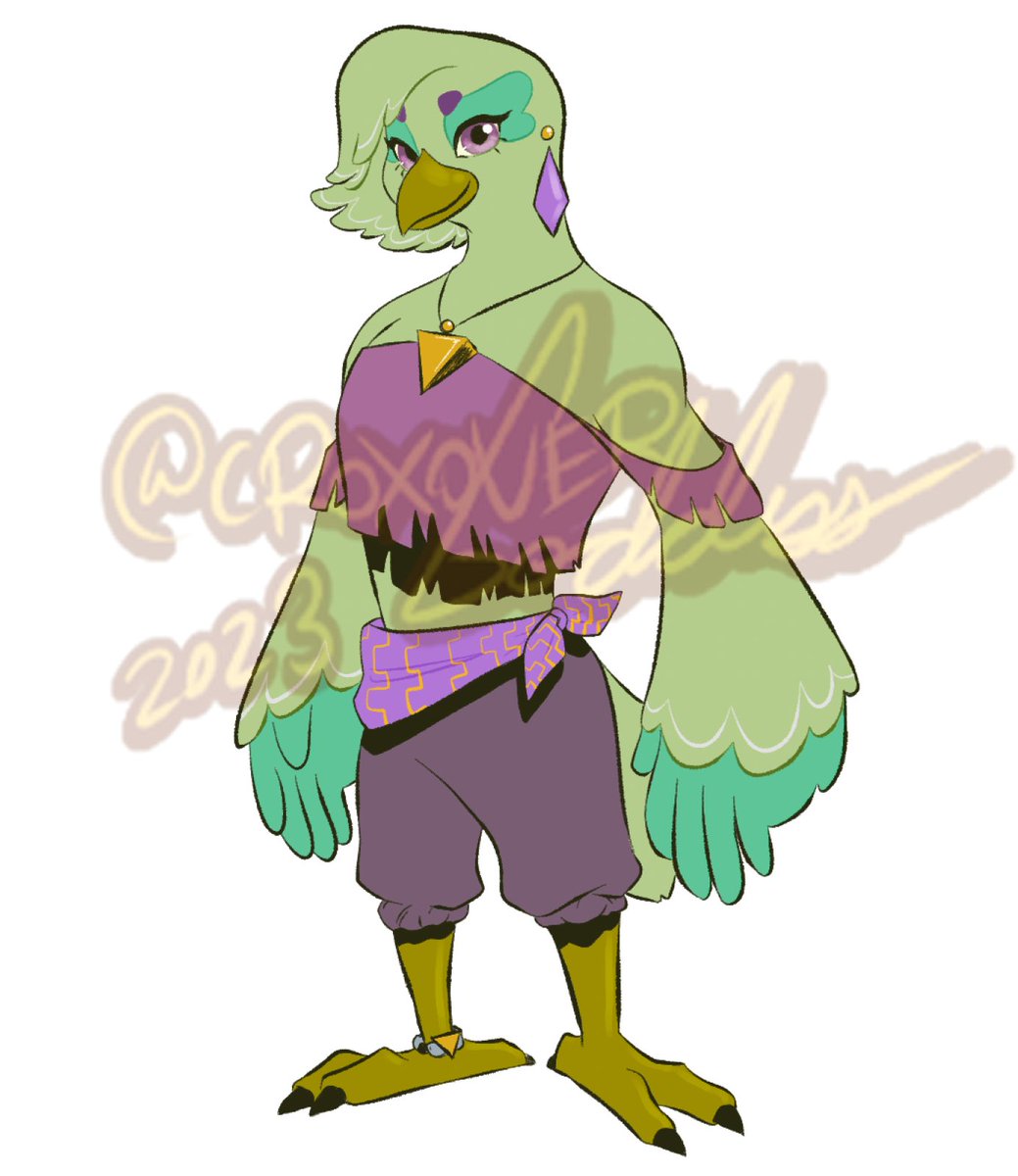 「Made a Rito OC design! Lmk if you're int」|🐝Roxanne🐝のイラスト