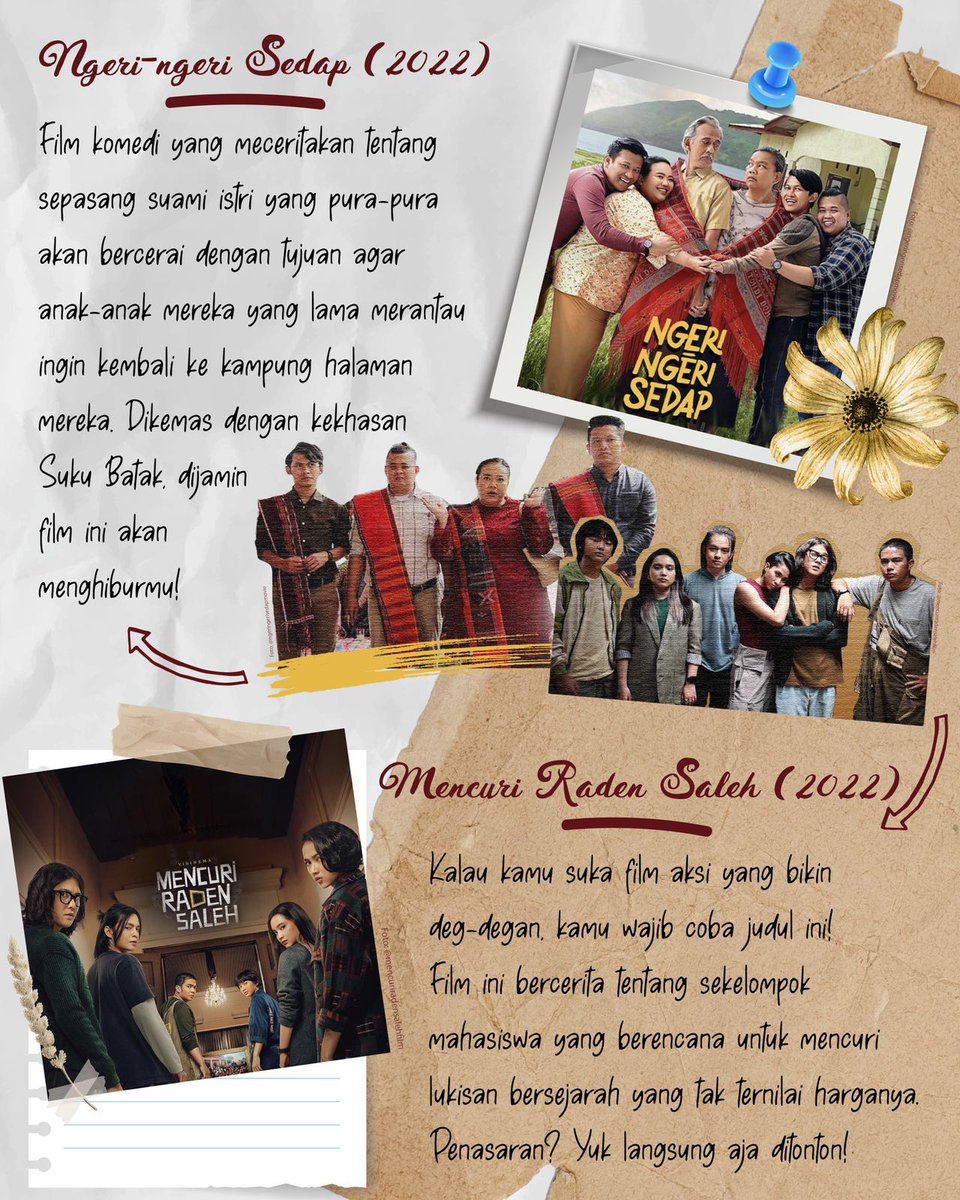 Pariwisata & Ekonomi Kreatif on Twitter: "Siapa #SobatParekraf yang hobinya nonton film? 🏻 Kalau ...