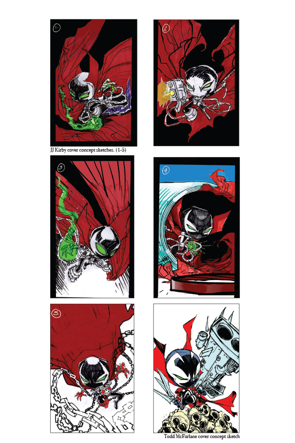 Daily Spawn Archive on Twitter: "Spawn Kills Everyone's cover concept sketches (2016). Art by ...