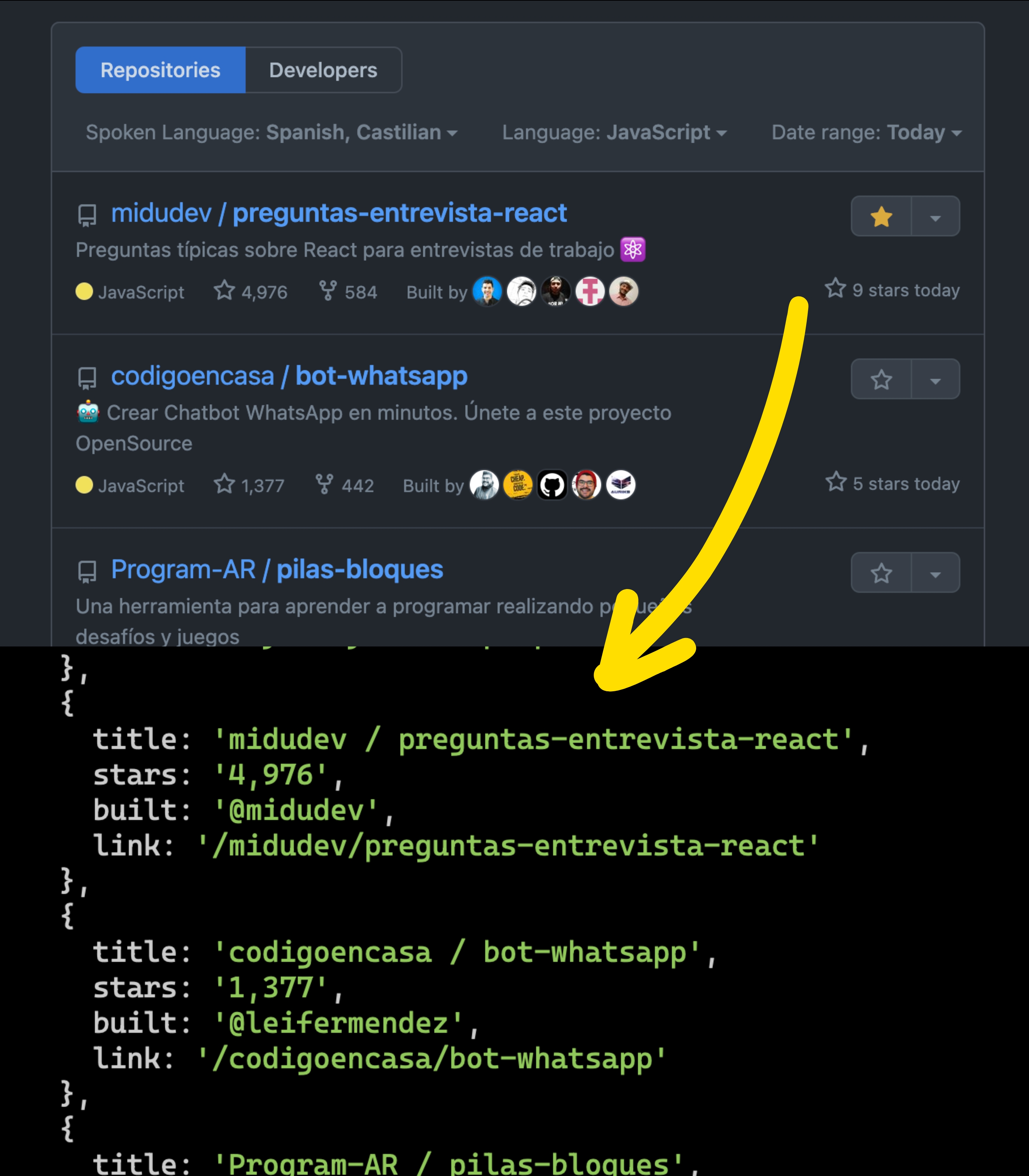 Miguel Ángel Durán on Twitter: "Cómo usar JavaScript para hacer scrapping: 1. Instala playwright ...