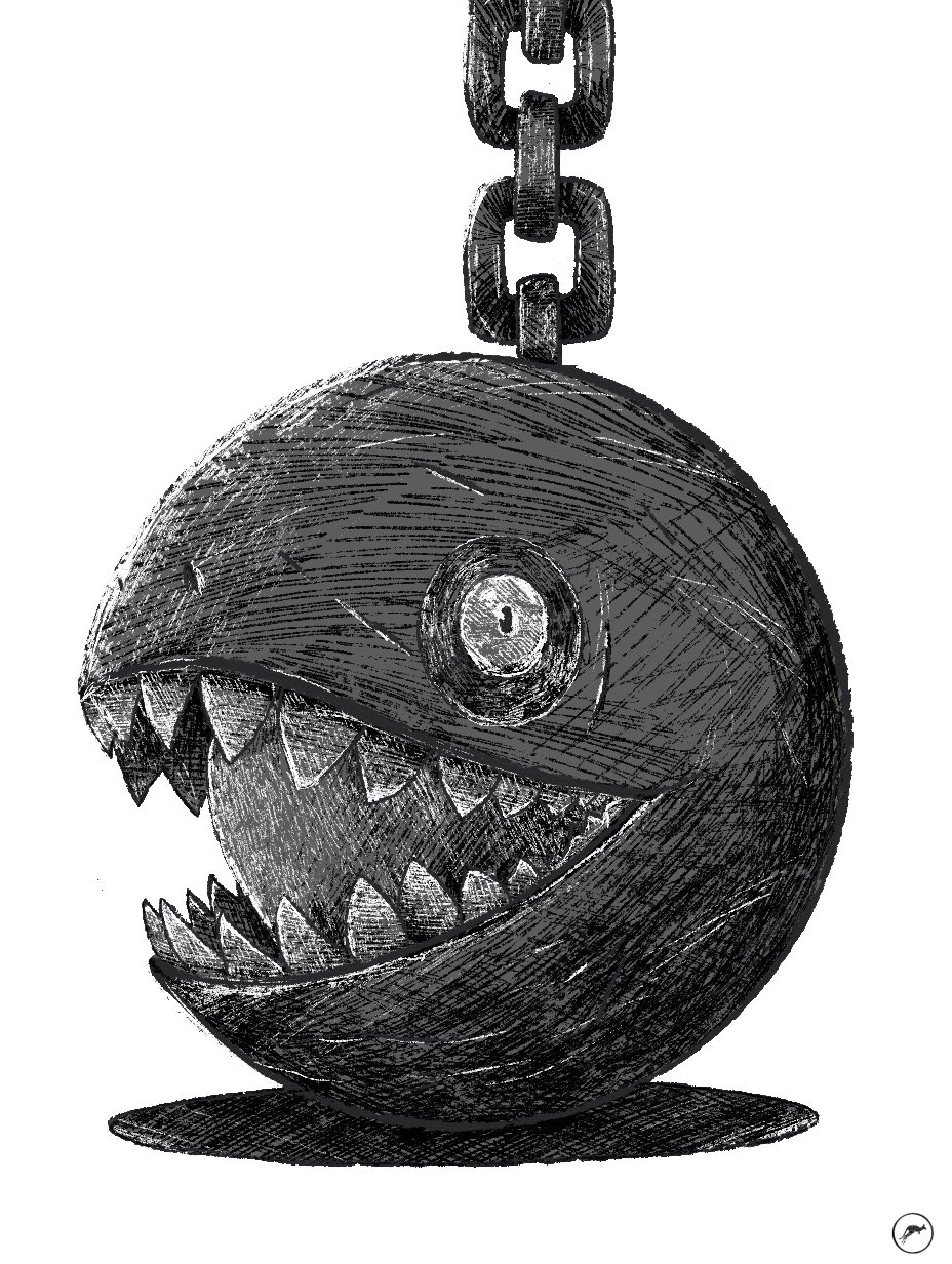 Mario Chain Chomp Drawing