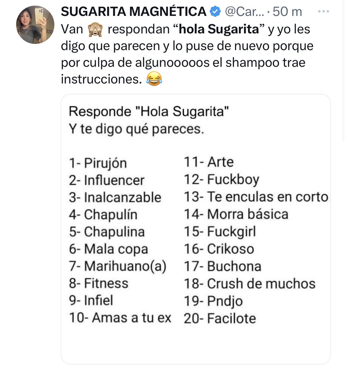 ¿Por qué es Tendencia? on Twitter: "“Hola Sugarita”: Por las respuestas a este Tweet de ...