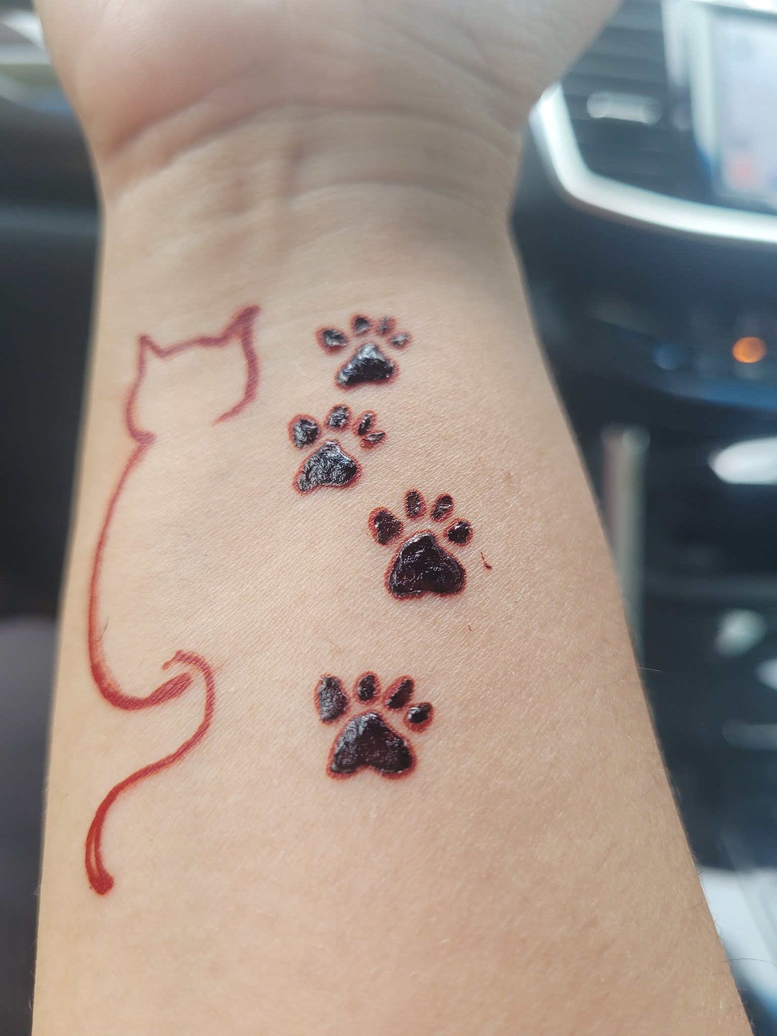 Henna Cat