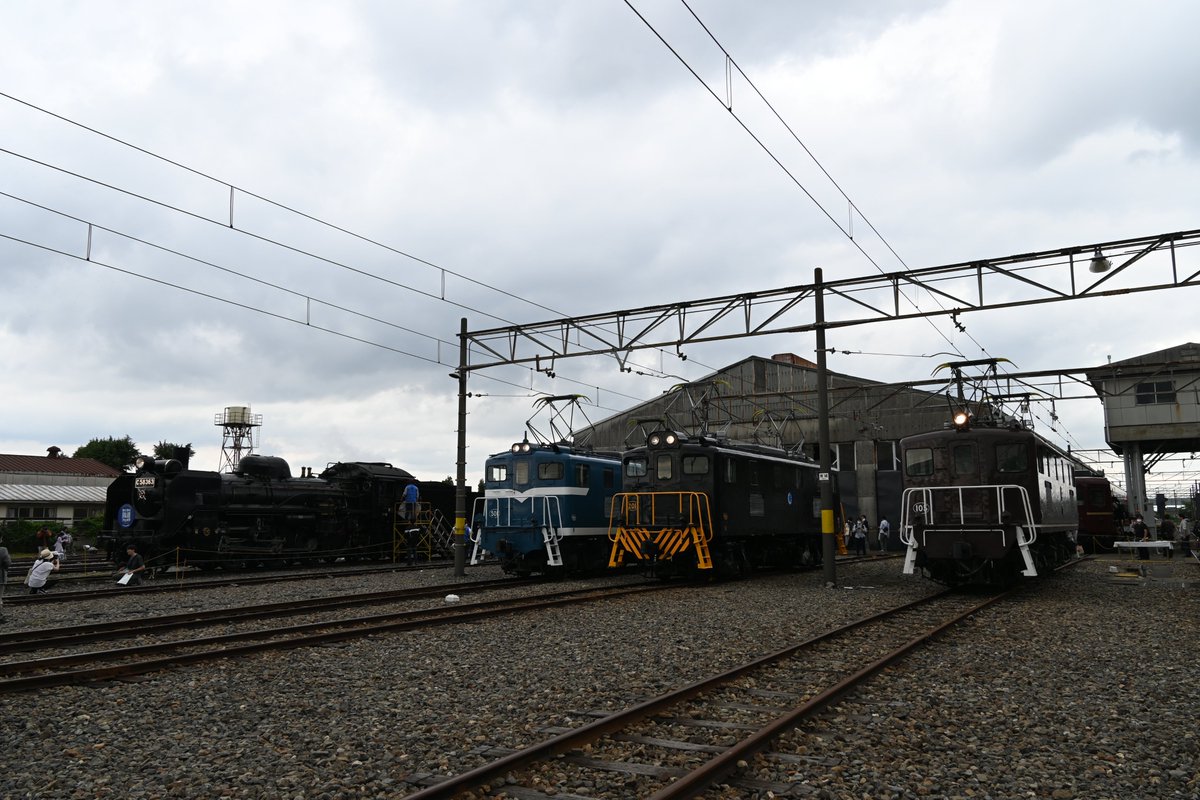 写真垢 on Twitter: "秩父鉄道C58 363/デキ501/デキ201/デキ105@広瀬川原 4年ぶりに一般公開。"