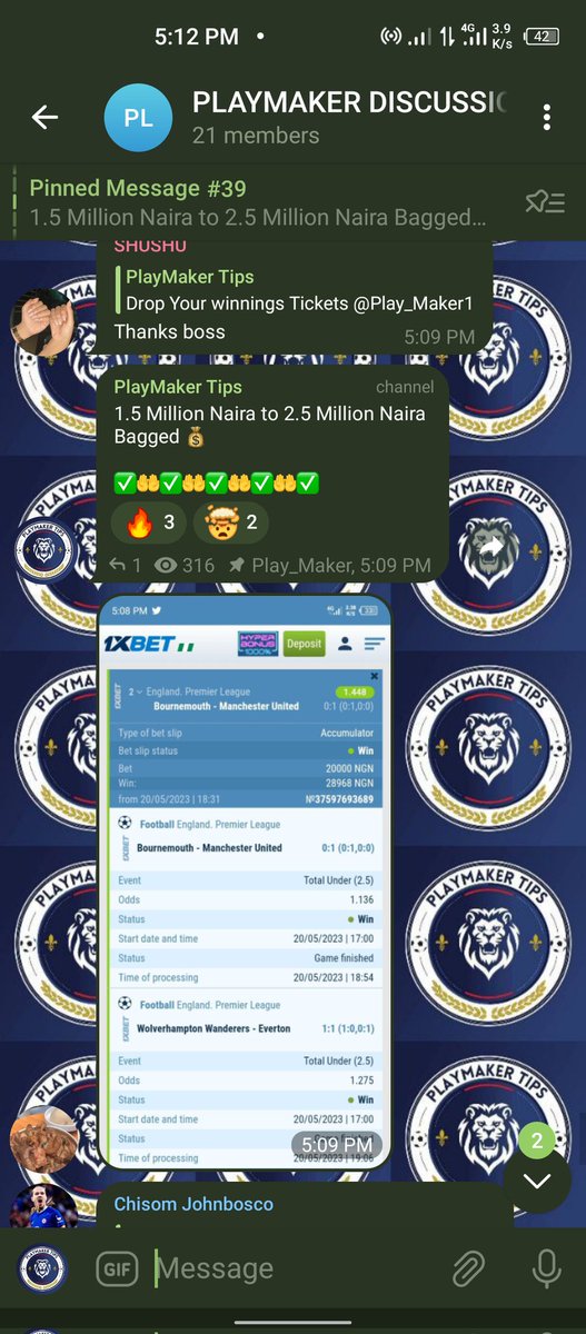 PlayMaker_Tips on Twitter: "Winnings TICKETS 🔥💥💥🔥🔥🔥🔥🔥"