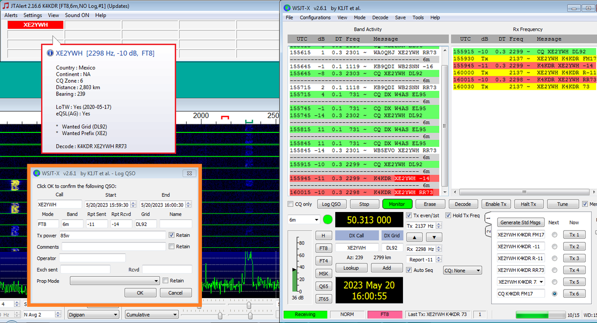 Scott Chapman on Twitter: "6m FT8 contact all the way down to DL92 is a great way to start the ...